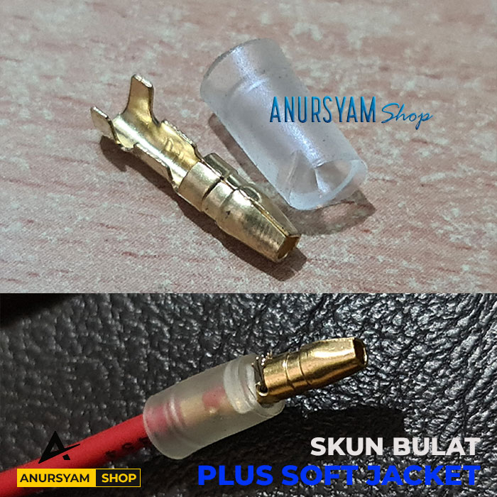 Jual [109158] 100 pcs 50 set Skun Bulat Male + Cover / Connector ...