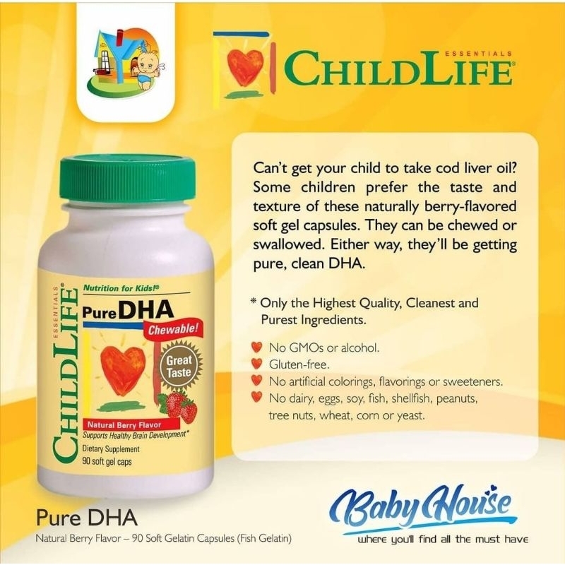 Jual Childlife Pure DHA | Vitamin Otak Anak | Omega 3 | Shopee Indonesia
