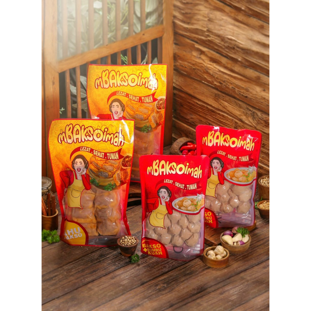 Jual mBAKSOimah BUNDLING 2 ( 2 pack tahu bakso dan 2 pack bakso halus ...