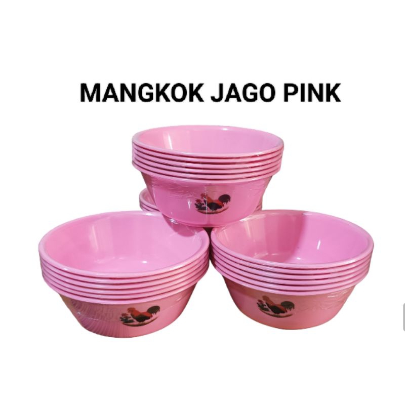 Jual MANGKOK JAGO PINK 12 PCS | Shopee Indonesia