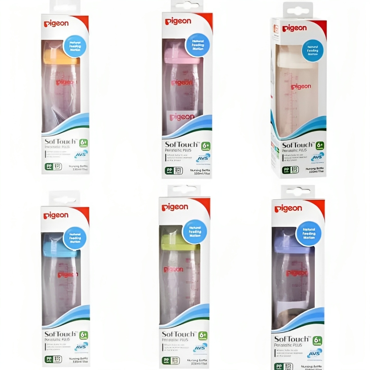 Jual mommynme pigeon botol pp wide neck softouch peristaltic plus 160ml | 240ml | 330ml | Shopee ...