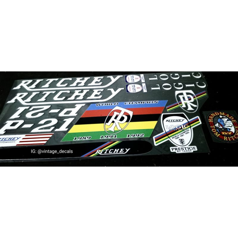 Jual sticker decal sepeda RITCHEY P21 team WCS | Shopee Indonesia
