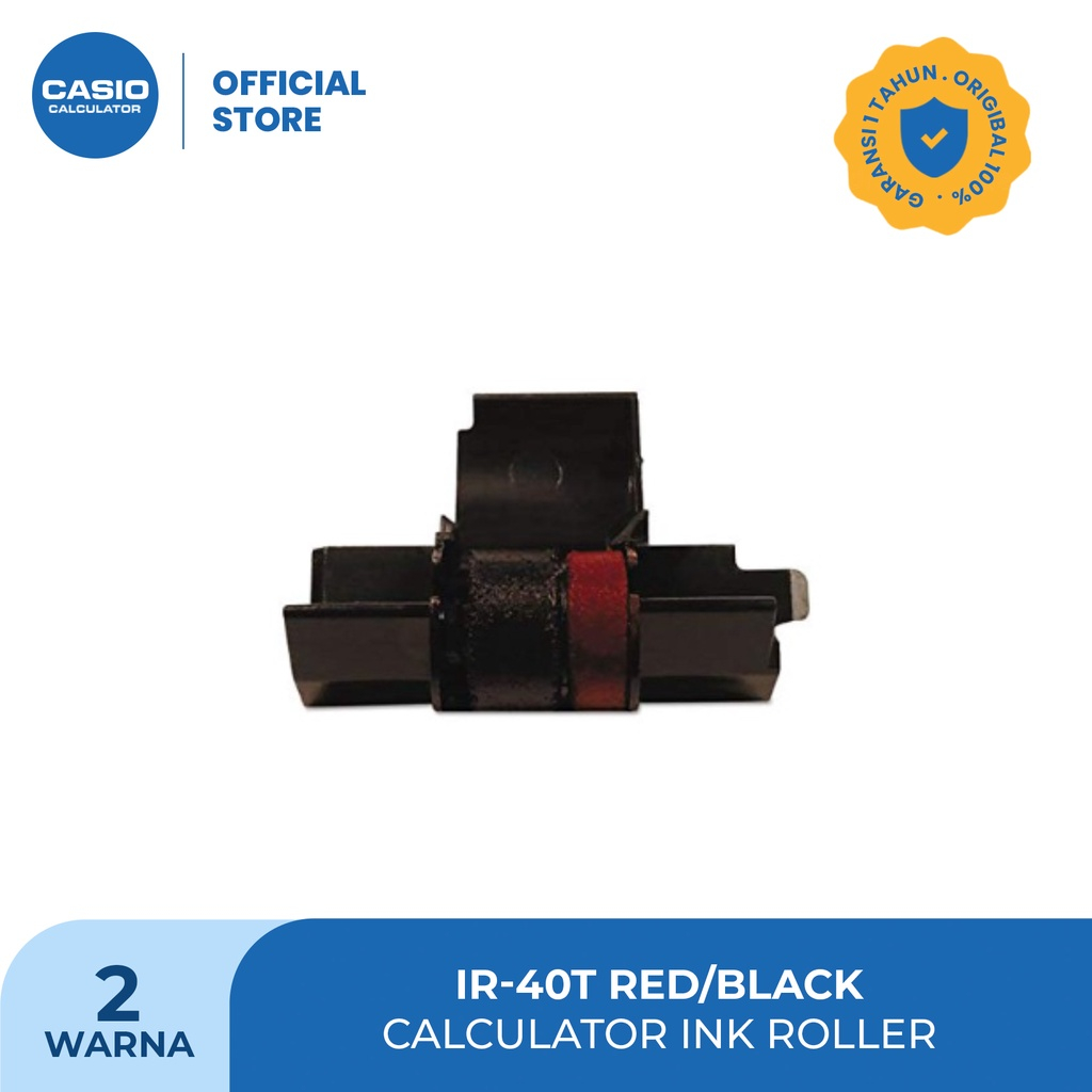 Jual Tinta Kalkulator Casio IR40T Calculator Ink Roller Red/Black - IR ...