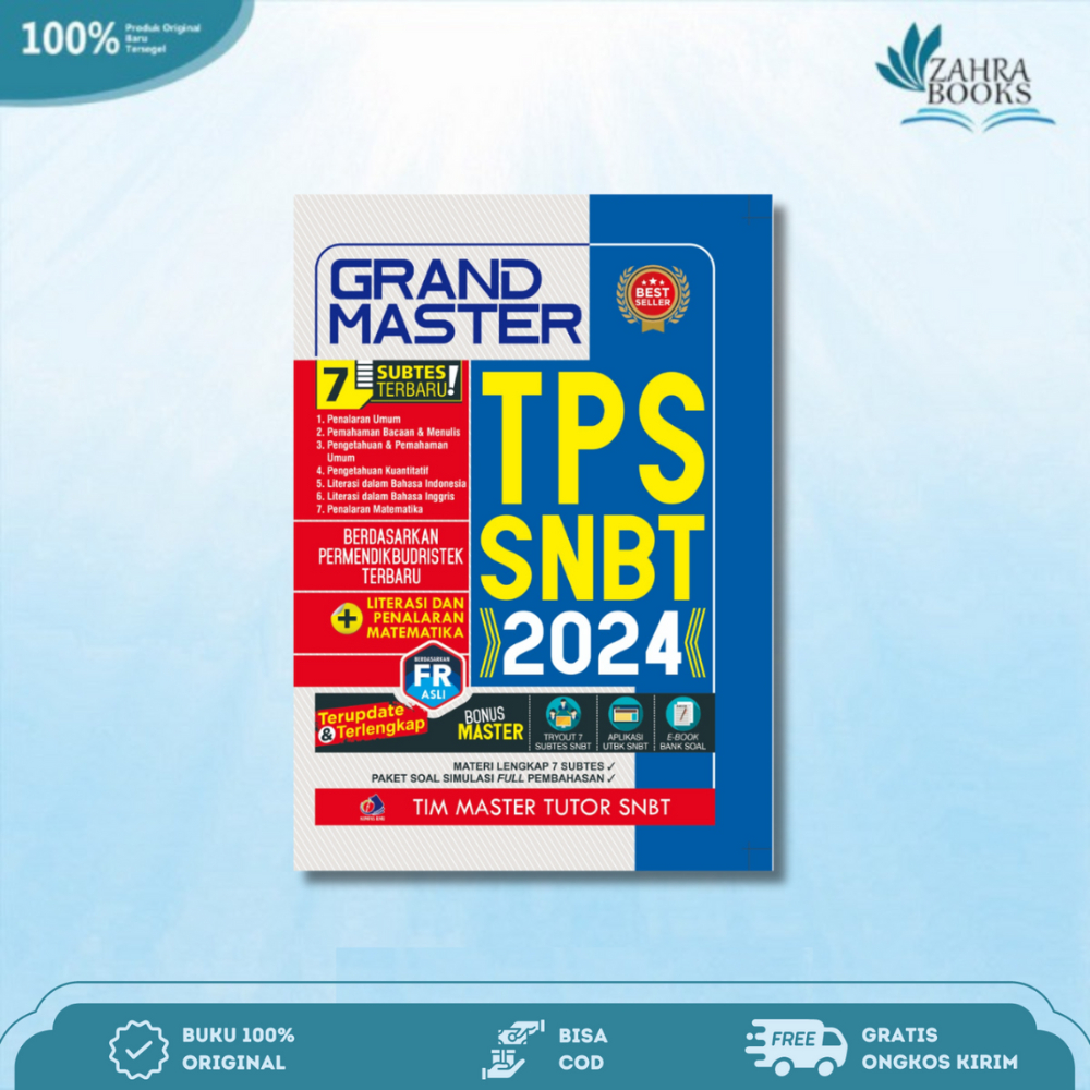 Jual Buku Grand Master Tps Snbt 2024 Persiapan Snbt Skolastik Ptn