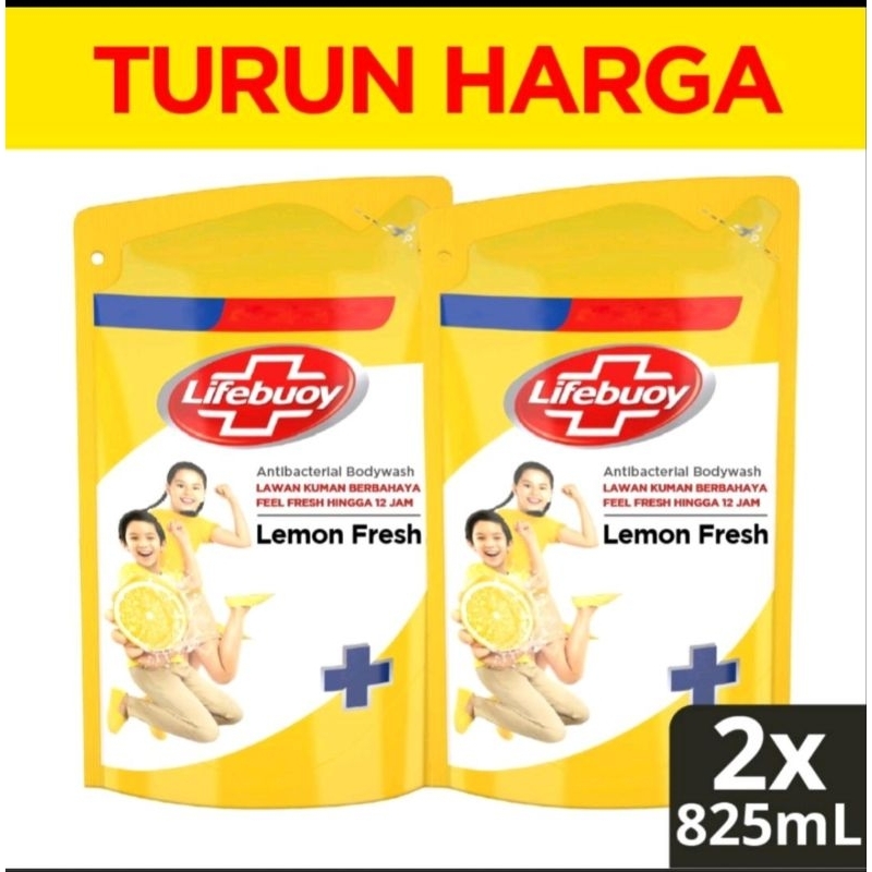 Jual LIFEBUOY Body Wash Pouch 825 ml (Twinpack) | Shopee Indonesia