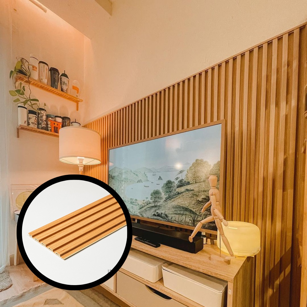 Jual Wallpanel WPC Wood Panel Kisi Kisi Kayu Panjang 2.90 Meter Harga ...