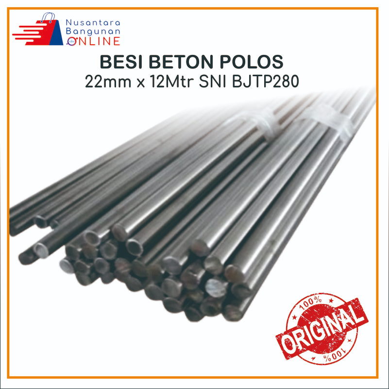Jual Besi Beton Polos 22mm x 12Mtr SNI BJTP280 | Shopee Indonesia