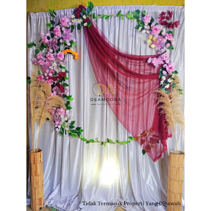 Jual Dekorasi Lamaran Nikahan Akad Engagement Lingkaran Instan Full ...