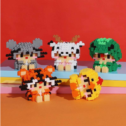 Jual NANO BLOCK 12 SHIO SERIES / 12 Chinese Zodiac / BRICKS EDUCATION ...