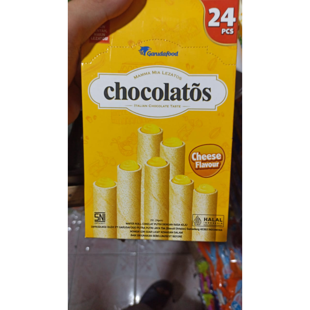 Jual Aneka Wafer Roll Stick Gery Chocolatos Cheese, Dark Coklat ...