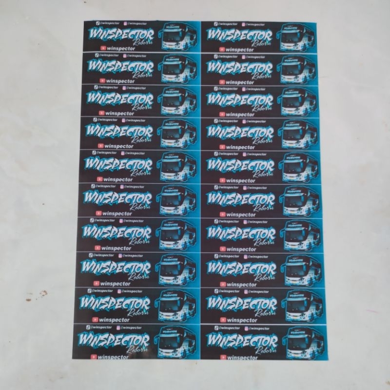 Jual stiker bus panjang sticker buss telolet isi 20 stiker | Shopee ...