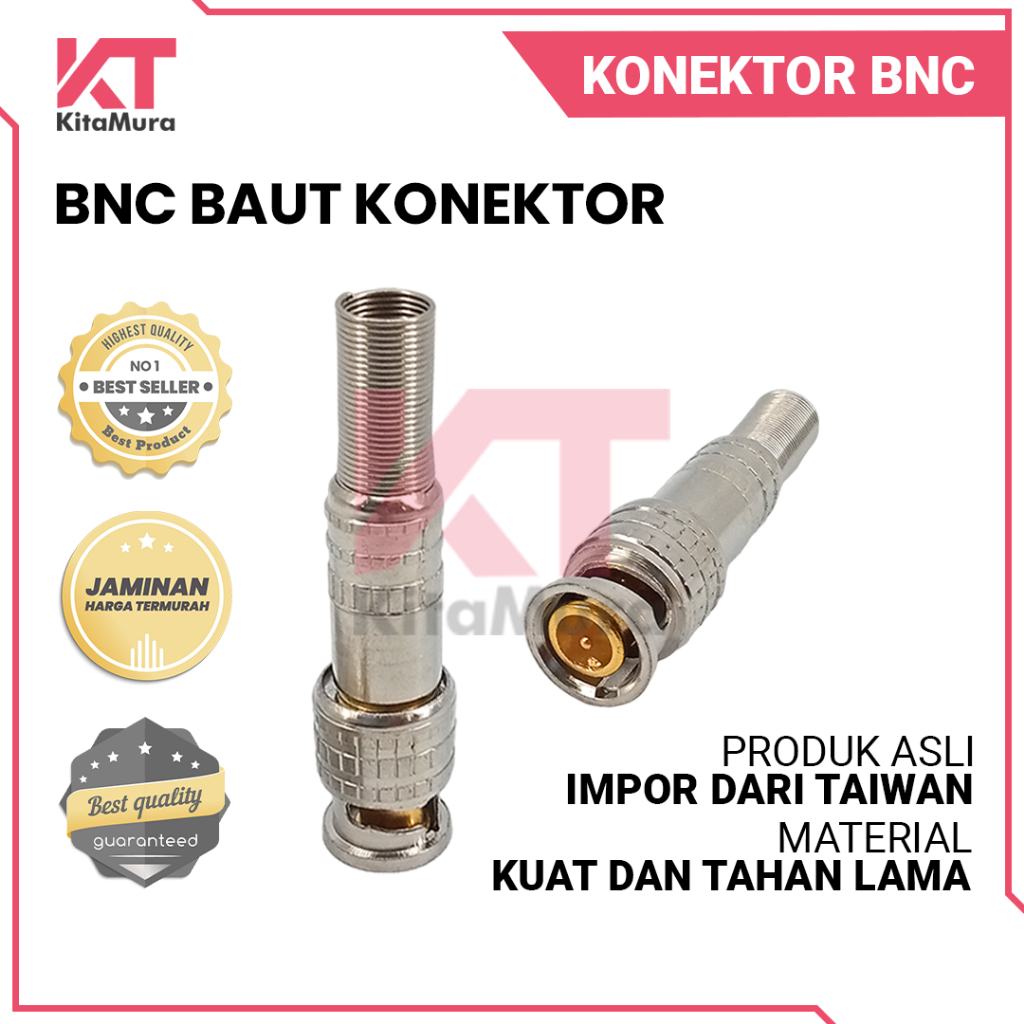 Jual BNC Baut Konektor CCTV || Connector BNC Baut | Shopee Indonesia