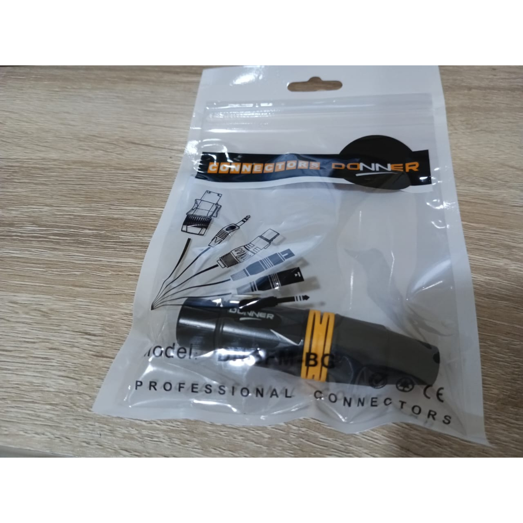 Jual JACK CANON HITAM DONNER XLR 3MM-BG / JAK CANON DONNER / CONECTOR ...