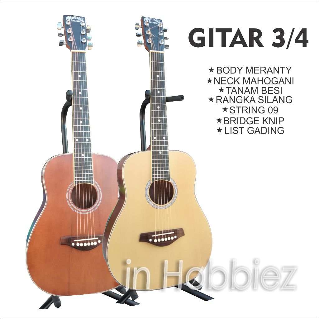 Jual GITAR 3/4 /GITAR AKUSTIK /GITAR AKUSTIK 3/4 /GITAR KECIL /GITAR ...