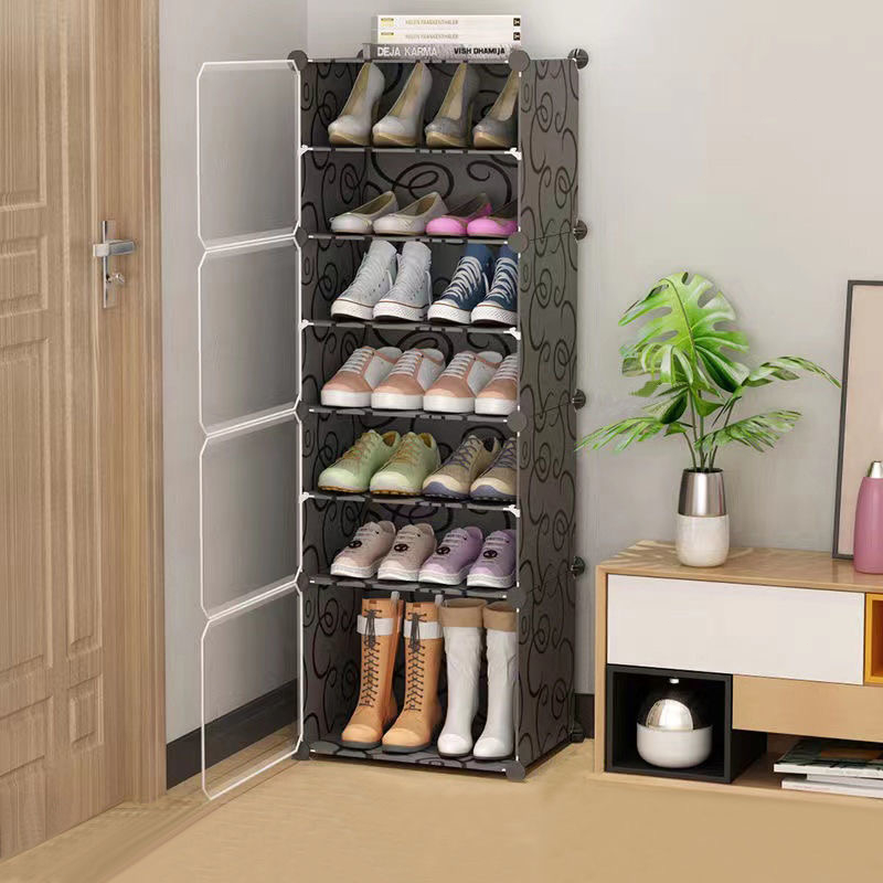 Jual Rak Sepatu Susun Tertutup Aesthetic Lemari Sepatu Plastik ...