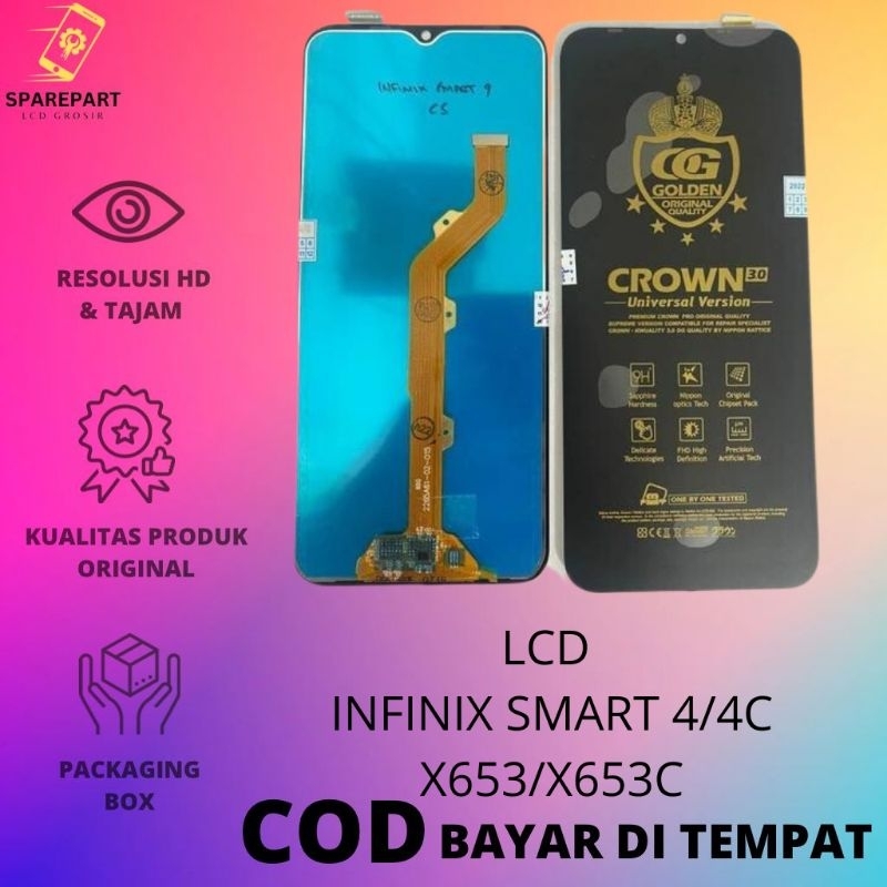 Jual MEETOO LCD FULLSET INFINIX SMART 4 / 4C / X653 /X653C /TECNO POP 3+/SPARK 4 LITE ORIGINAL ...