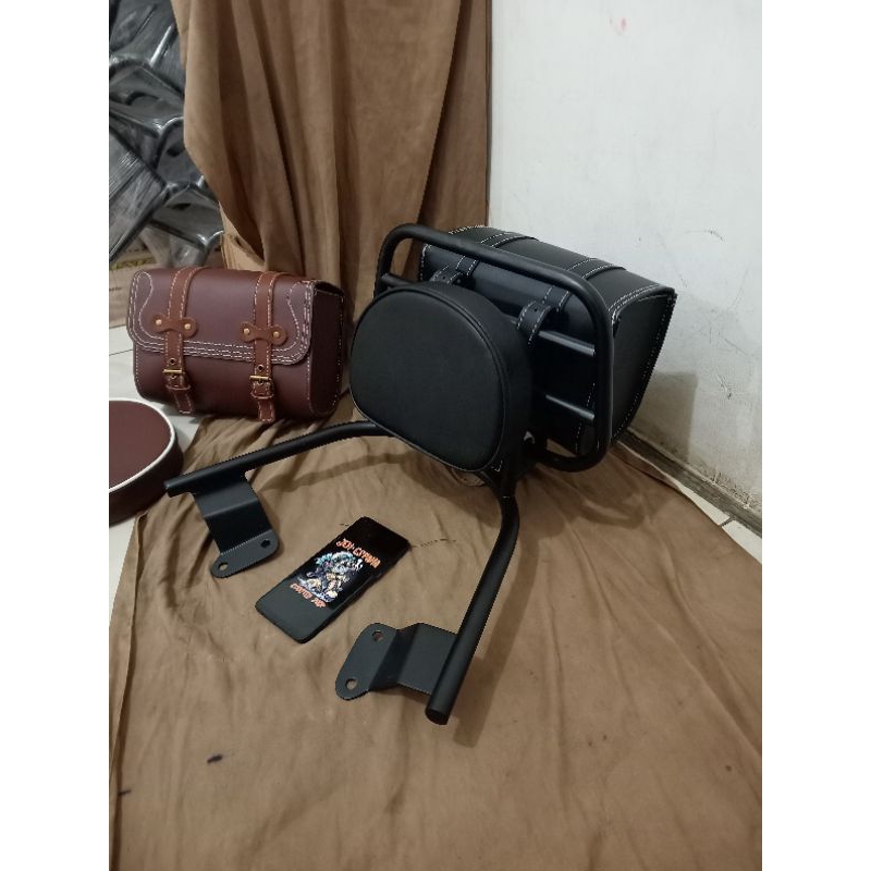 Jual Back rack plus tas Yamaha Fazzio / Grand Filano / Backrack begel ...