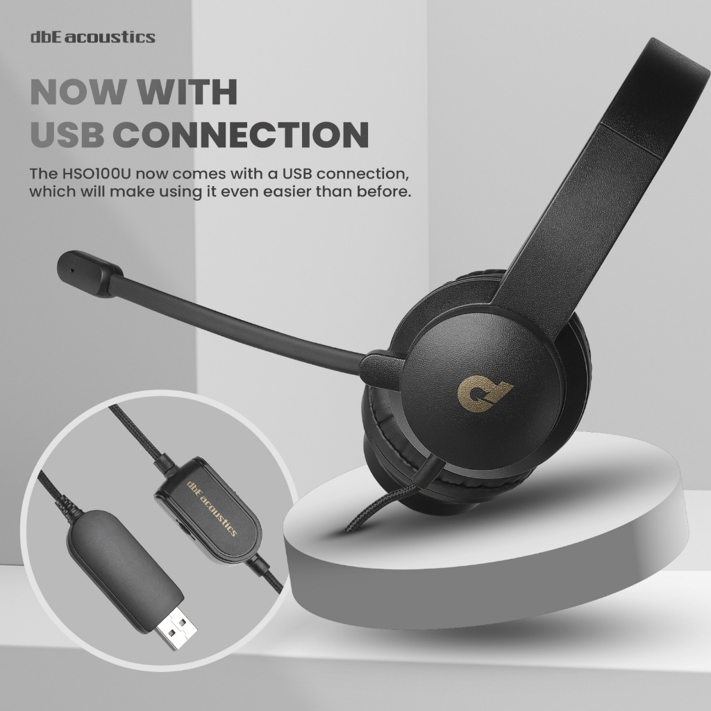 Jual dbE HSO100 Comfortable Office Headset Microphone | Shopee Indonesia