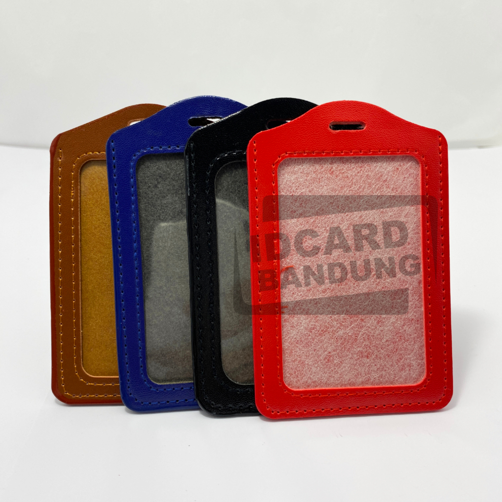 Jual FRAME Casing Tempat ID Card Holder KULIT Imitasi Portrait | Shopee ...