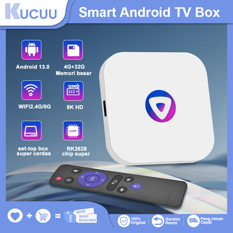 Jual KUCUU Android Tv Box Android 13 OS Ram 4gb Rom 32gb Wifi 5G/2.4G ...