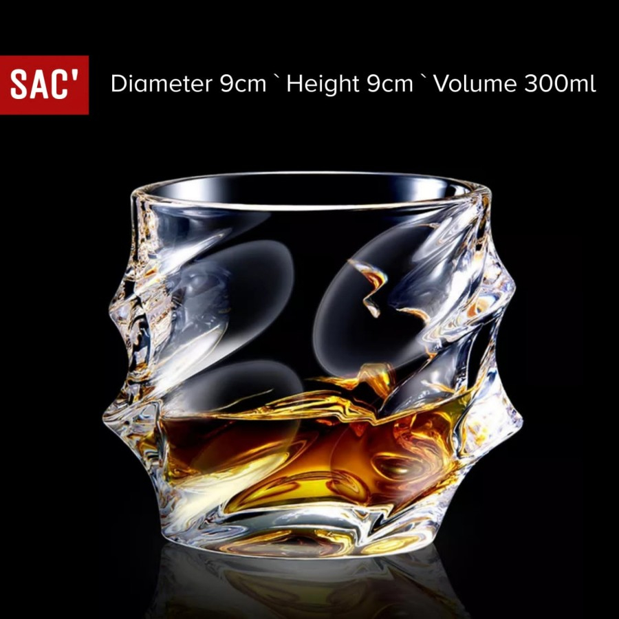 Jual 𝙎𝘼𝘾' Rhone Whiskey Glass Gelas Kaca Gelas Whisky Wine Beer Gelas ...
