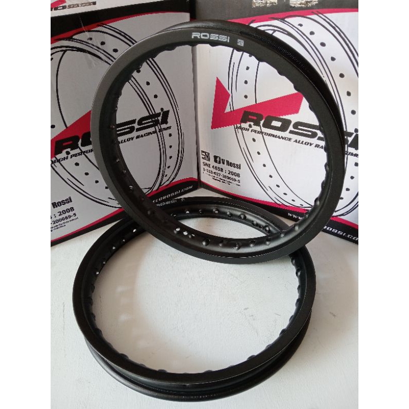 Jual Velg/pelak VROSSI jari" WM Ring 14x140 dan Ring 14x160 black sandy ...