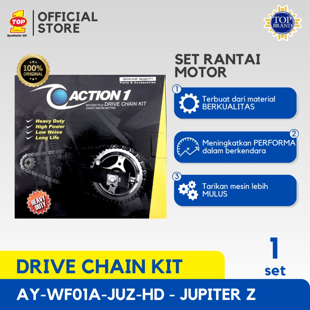 Jual Drive Chain Kit - AY-WF01A-JUZ-HD - Jupiter Z | Shopee Indonesia