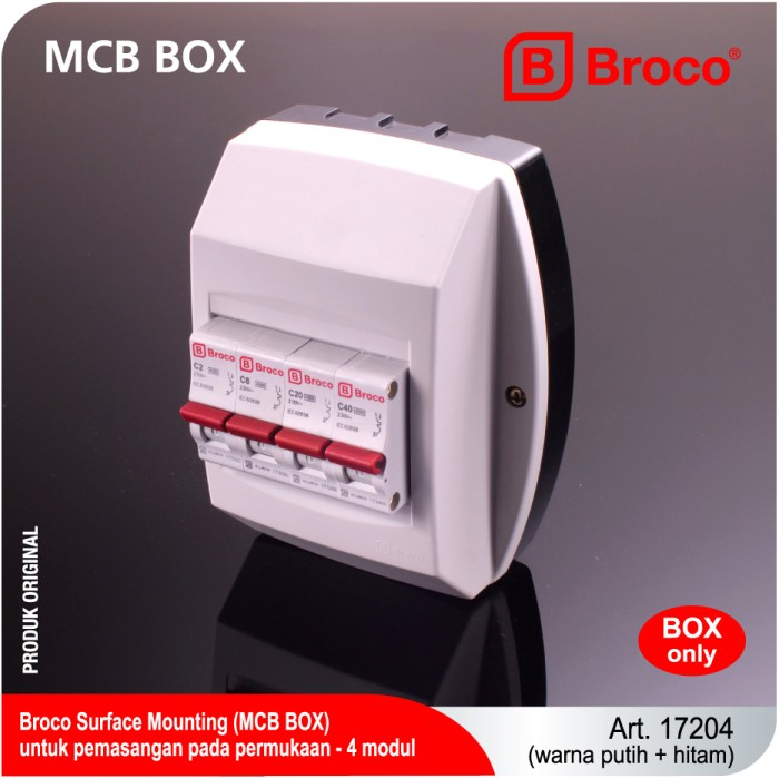 Jual BOX MCB 4 POLE BROCO - 17204 | Shopee Indonesia