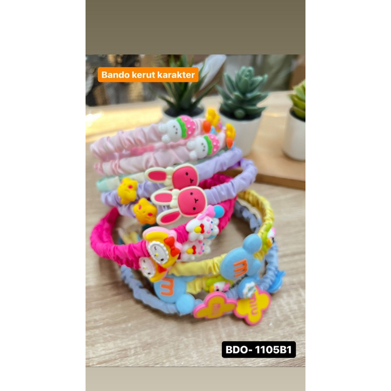 Jual bando anak karakter kerut ( pilih warna di catatan) | Shopee Indonesia