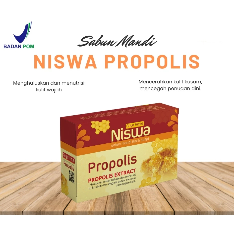 Jual Sabun Mandi Herbal NISWA PROPOLIS Bath Soap | Shopee Indonesia