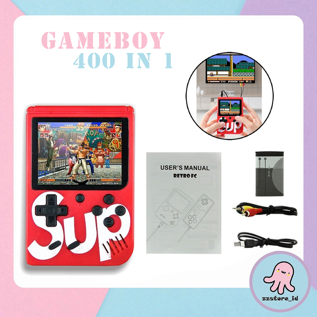 Jual GAMEBOY RETRO Mini Game FC 400 Games in 1 Game Boy 1 Player ...