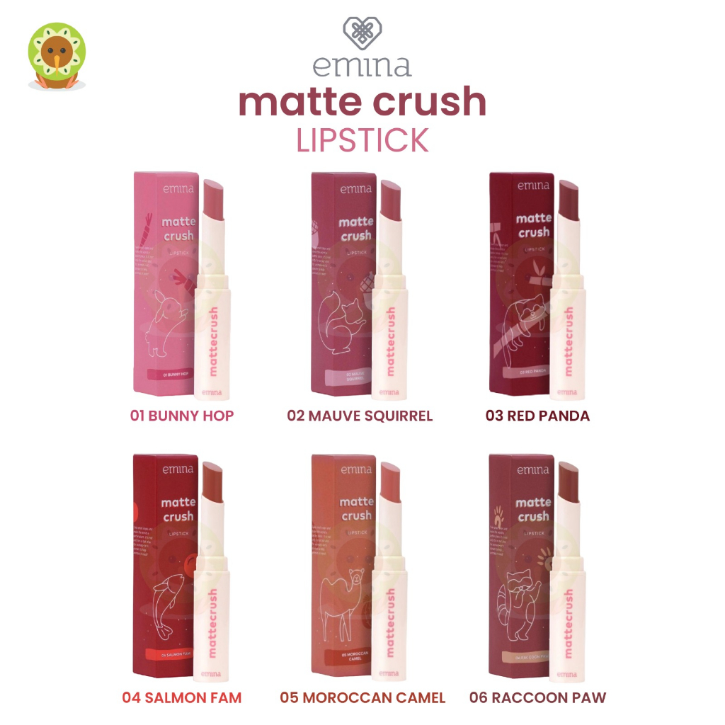 Jual EMINA MATTE CRUSH LIPSTICK - LIP CREAM POWDERY SMOOTH MATTE FINISH ...