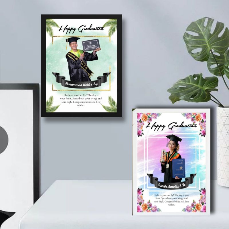 Jual KADO BINGKAI WISUDA ULANG TAHUN | WATERCOLOR FOTO FRAME 5R, 8R ...
