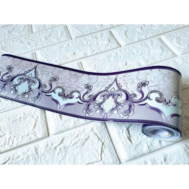 Jual Wallpaper Stiker Border Lis Sticker Wallstiker Motif Bunga Merah ...