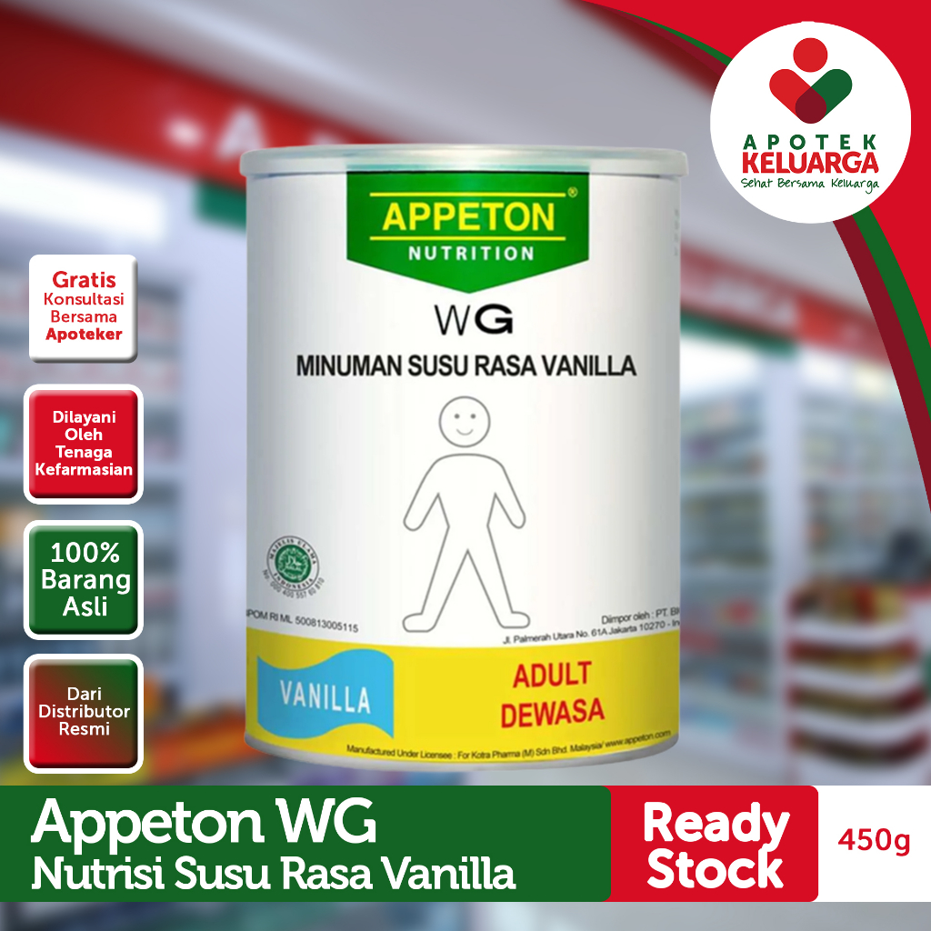 Jual [SIAP KIRIM!] Susu Appeton WG 450 GR rasa vanilla #Susu penambah ...