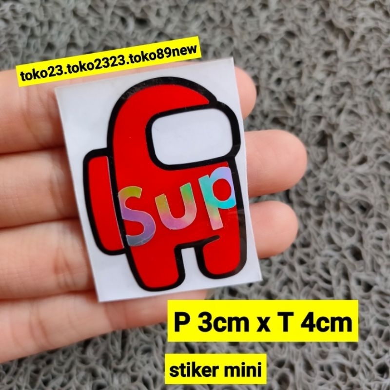 Jual stiker motor lucu stiker mini supreme | Shopee Indonesia