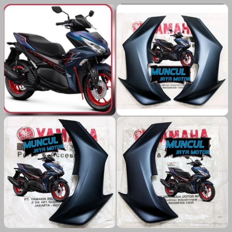Jual BODY COWLING SAYAP KANAN/KIRI ALL NEW AEROX 155 2023 BIRU DOF ...