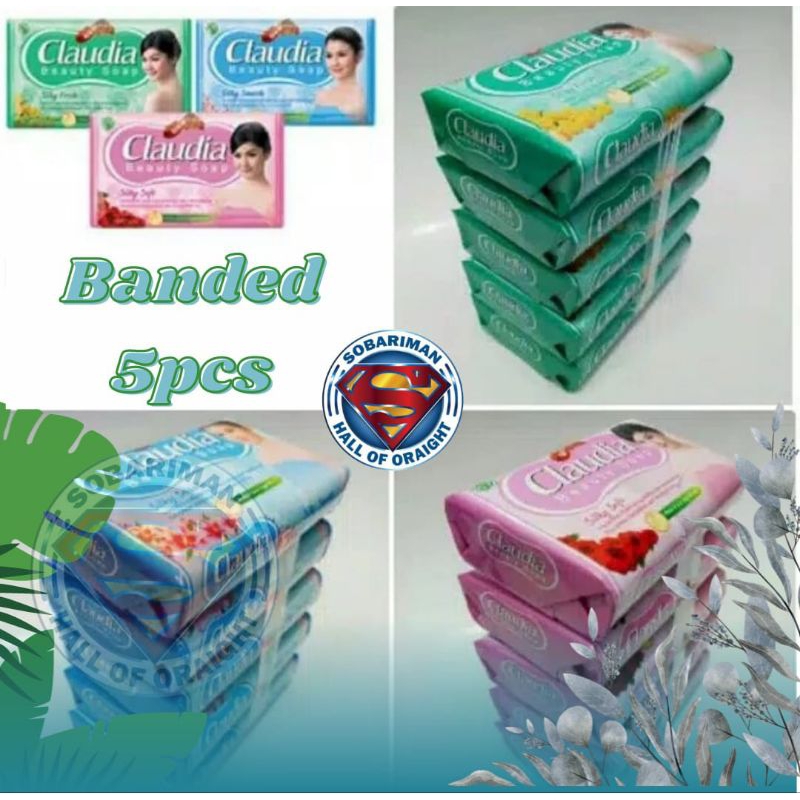Jual Sabun CLAUDIA Banded 5 pc ( Biru, Pink, Hijau) | Shopee Indonesia