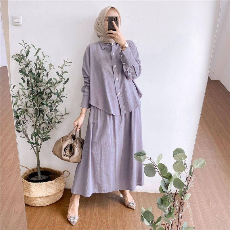Jual ALISHA SETROK PREMIUM SETELAN ROK VIRAL SETELAN WANITA BUSUI ...