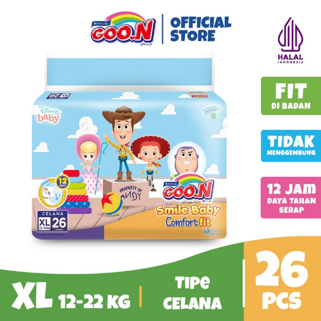 Jual Goon Smile Baby Comfort Fit S32/M30/L28/XL26/XXL24 (Citra Susu) | Shopee Indonesia