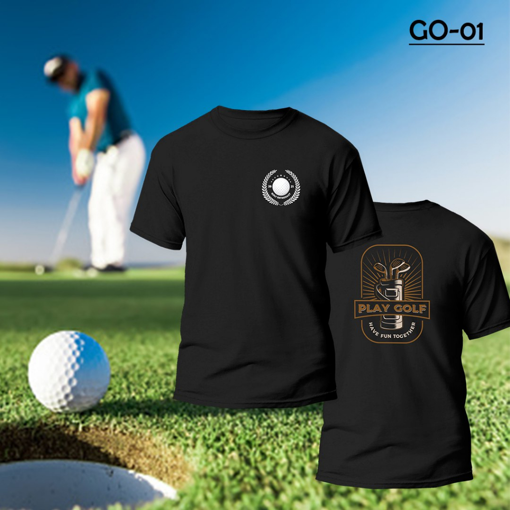 Jual Kaos Distro Pria Lengan Pendek Premium Tema Golf (GO) | Shopee ...