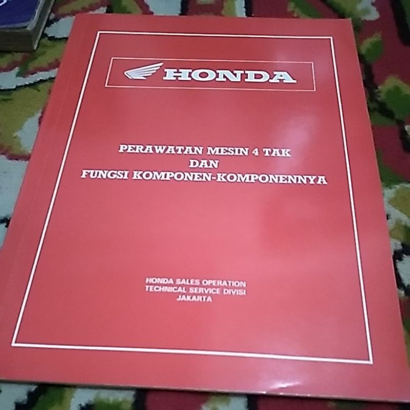 Jual buku pedoman reparasi dan service sepeda motor honda original ...