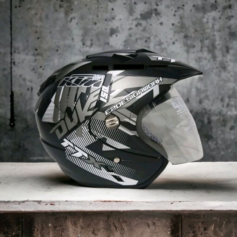 Jual Helm Sepeda Motor 100% Ori Helm SNI Helmet Double Visor Dua Kaca ...