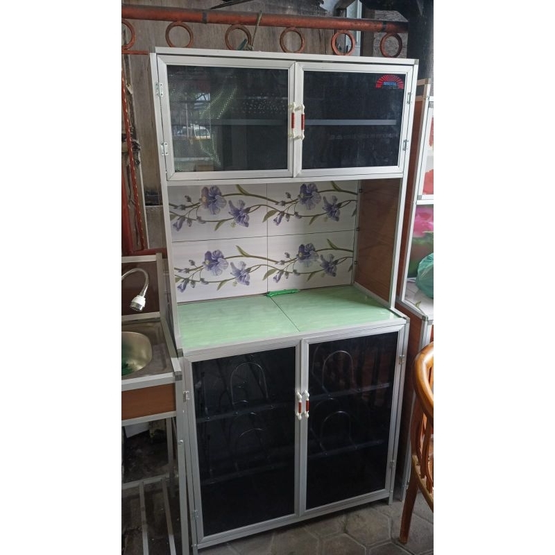 Jual Rak Piring Kaca Keramik 2 Pintu | Shopee Indonesia