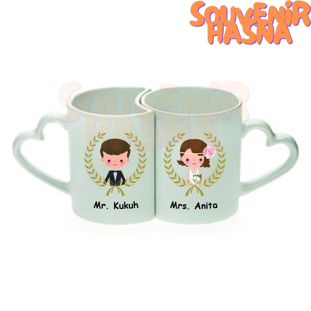 Jual Mug couple / pasangan custom gambar desain | Shopee Indonesia