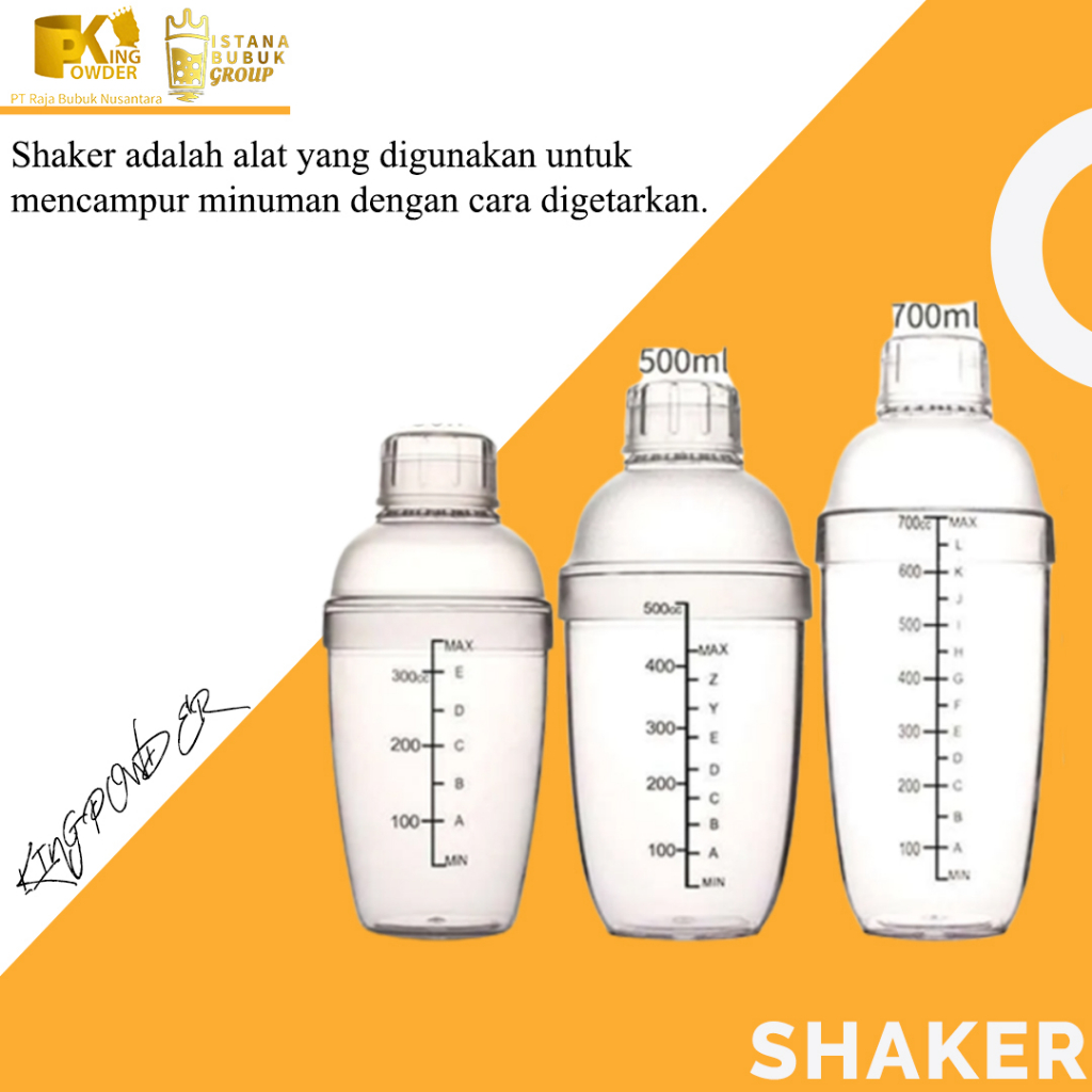 Jual Shaker Stainless dan Shaker Plastik Alat Untuk Mengocok Minuman ...