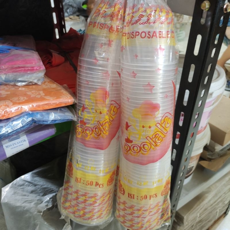 Jual Cup Gelas Plastik Bening Ooolala 10oz | Shopee Indonesia
