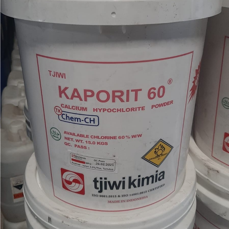 Jual Kaporit Tjiwi 60% Powder 15Kg/ Pail | Shopee Indonesia