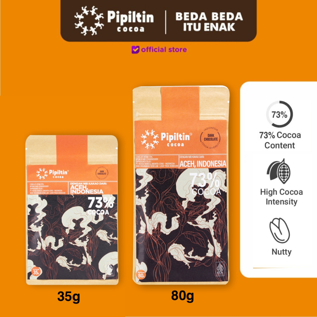 Jual Pipiltin Cocoa Dark Coklat - Chocolate Bar Aceh 73% | Shopee Indonesia