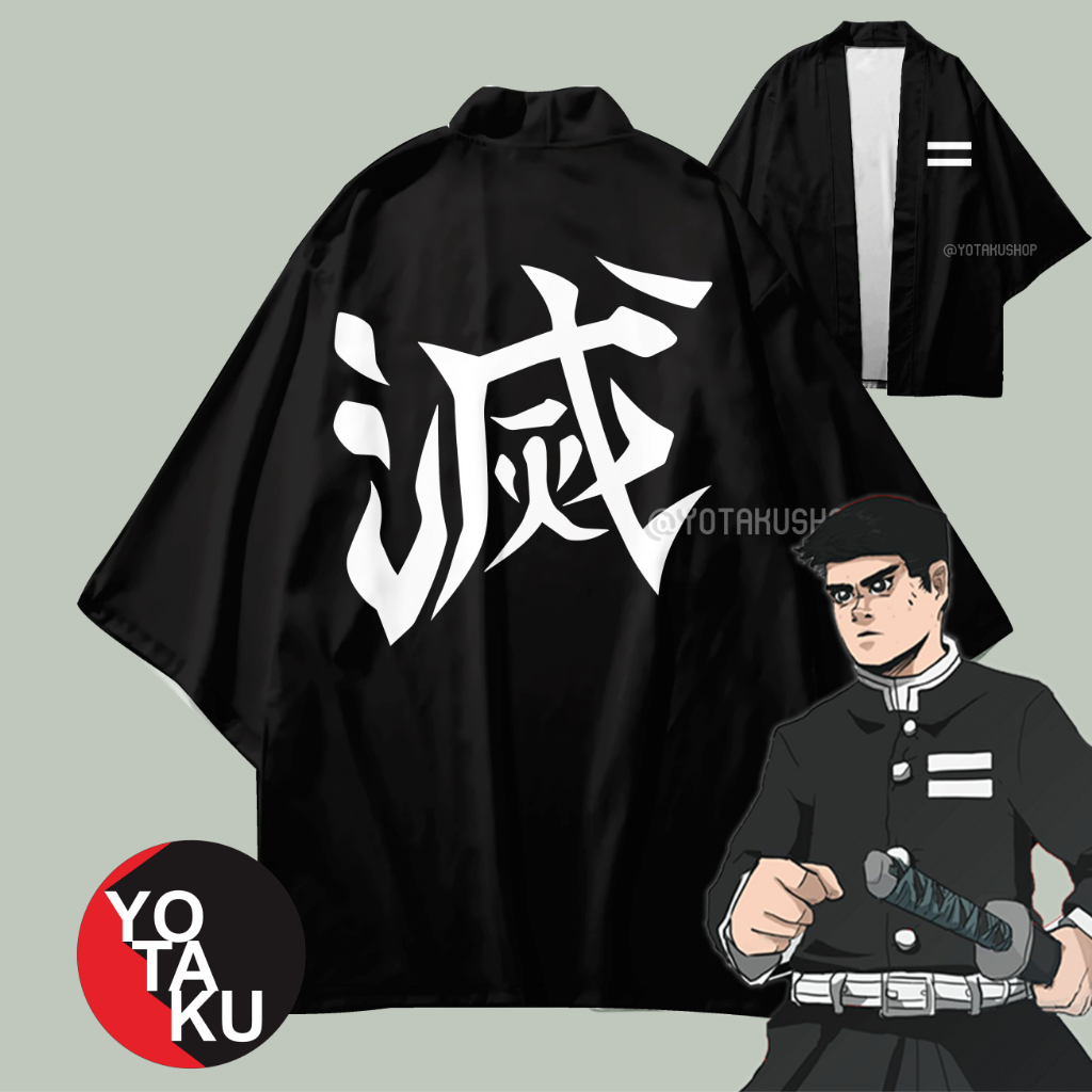 Jual Haori Cardigan Anime Demon Slayer Corps Uniform Kostum Cosplay ...